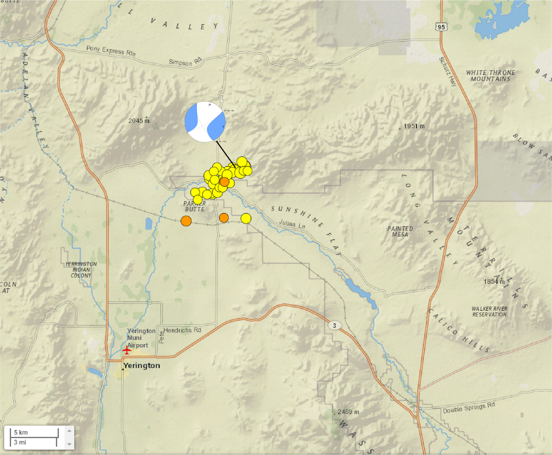 Parker Butte Earthquake